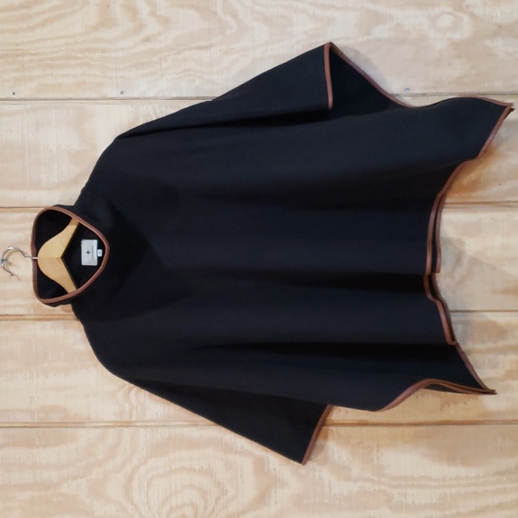 Tuckernuck | Jackets & Coats | Tuckernuck Womens Black Leather Trim ...